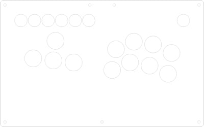 FightBox B2 All Button Leverless Arcade Game Controller Panel Template ...