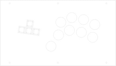 FightBox F7 All Button Leverless Arcade Game Controller Panel Template ...