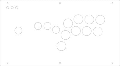 FightBox M1 All Button Leverless Arcade Game Controller Panel Template ...