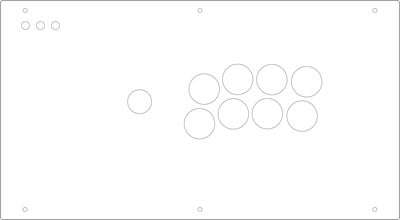 FightBox M9 All Button Leverless Arcade Game Controller Panel Template ...