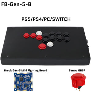 FightBox F8 All Button Leverless Arcade Game Controller for PC/PS/XBOX ...