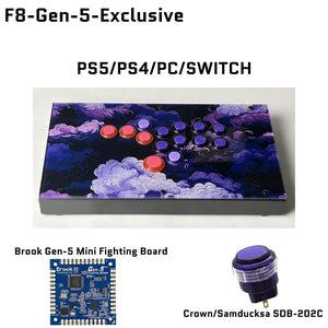 FightBox F8 All Button Leverless Arcade Game Controller for PC/PS/XBOX ...